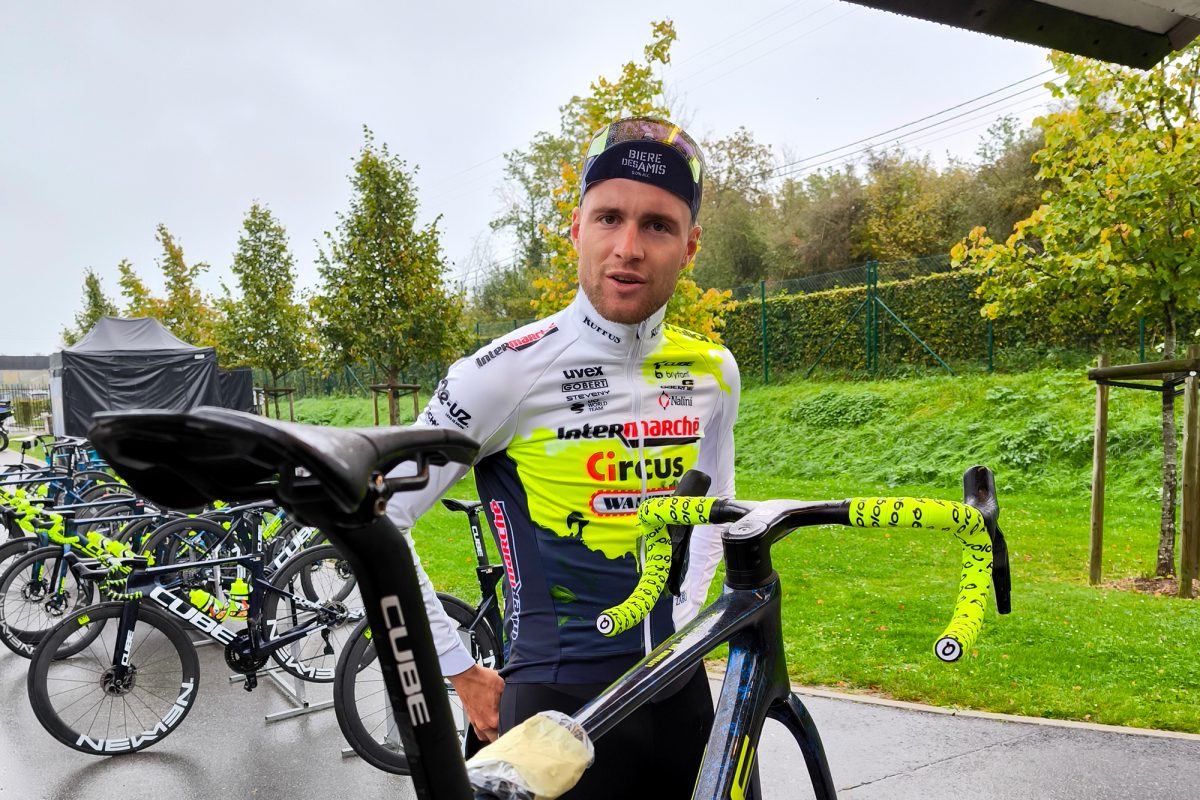 Laurenz Rex beim "Fan Day" von Intermarché-Circus-Wanty: Es wird in der ...